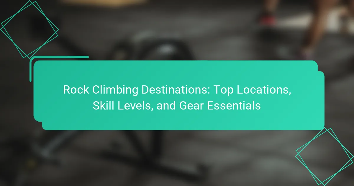 Top Rock Climbing Destinations: Locations, Skills & Gear Essentials